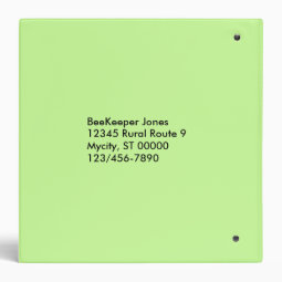 Binder - Bee Keeping Records | Zazzle