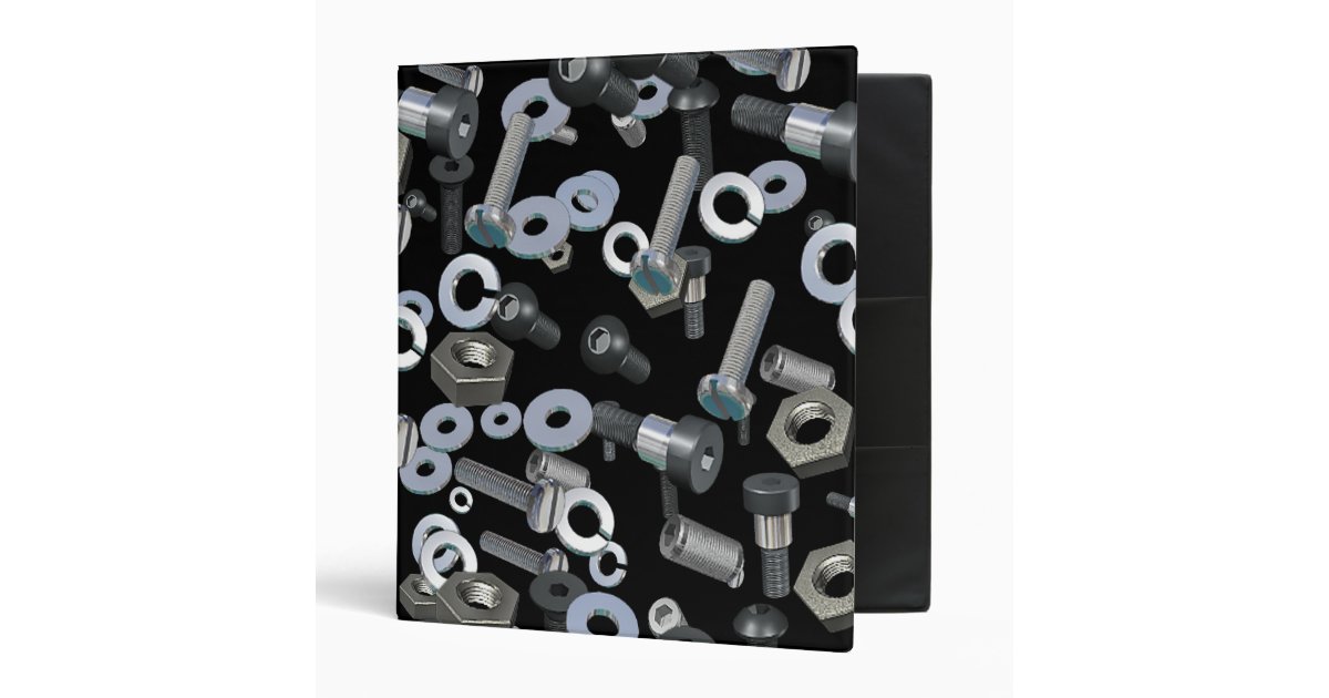 Binder - Nuts and Bolts | Zazzle
