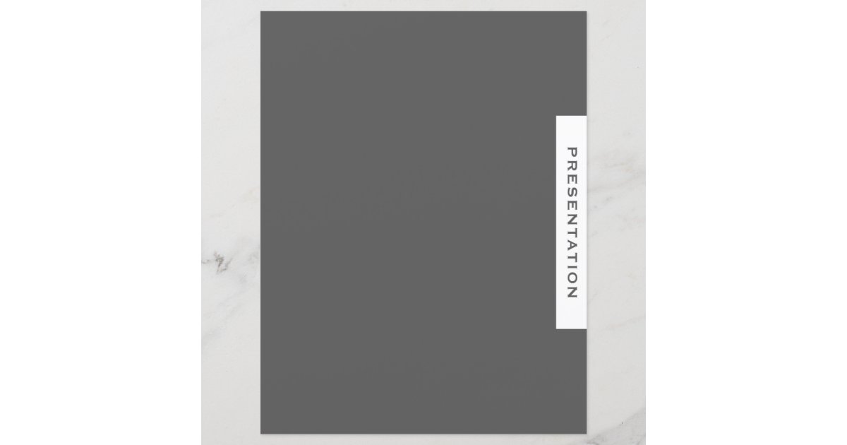 Binder Section Divider | Presentation | Gray | Zazzle