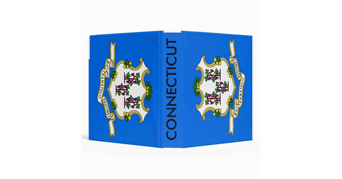 Binder with Flag of Connecticut, USA | Zazzle