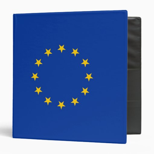 Binder with Flag of European Union | Zazzle
