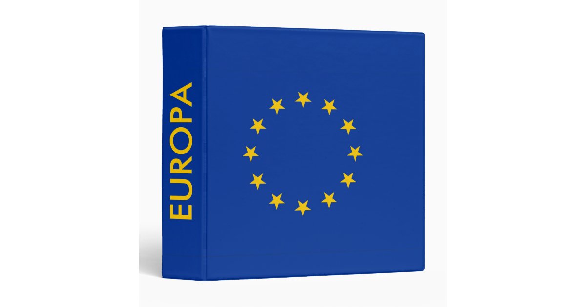 Binder with Flag of European Union | Zazzle