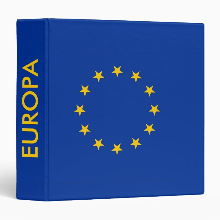 Binder with Flag of European Union | Zazzle
