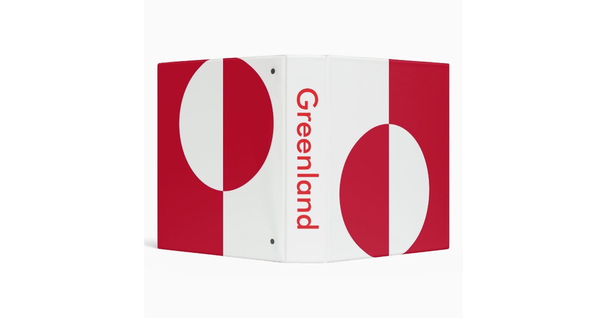 Binder with Flag of Greenland | Zazzle