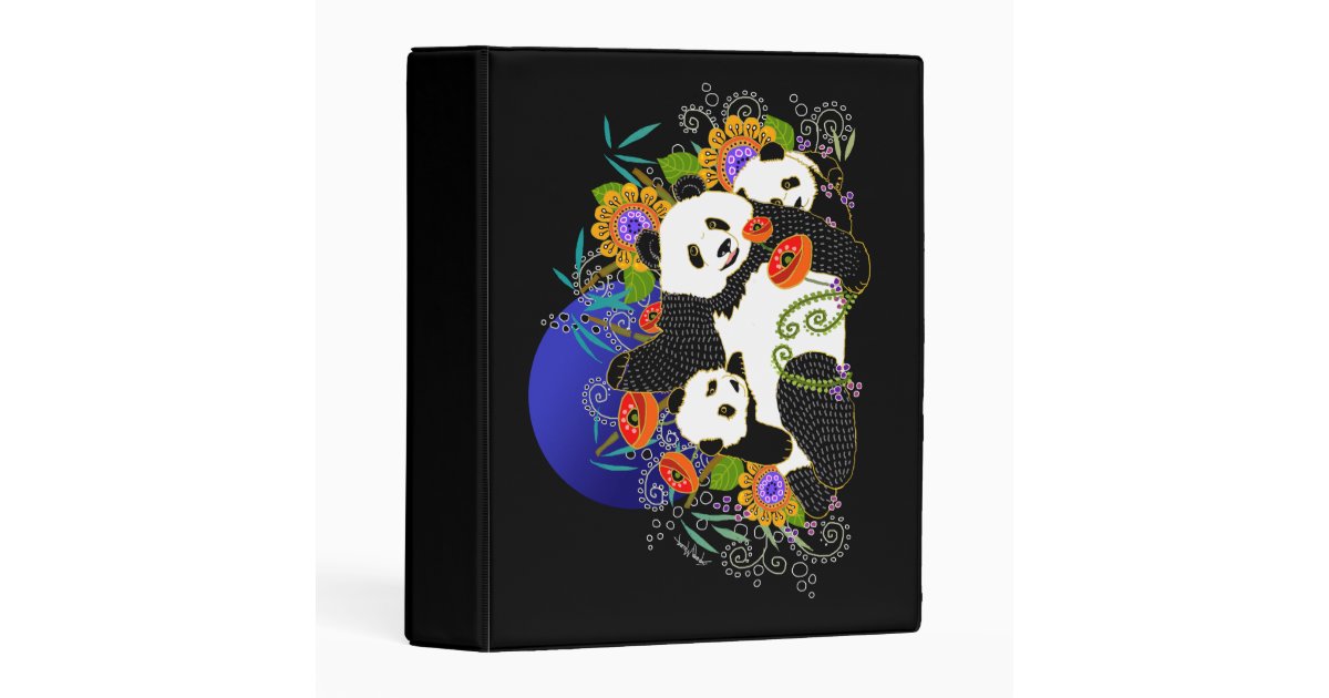 BINDI PANDAS mini binder-dont forget the paper Mini Binder | Zazzle