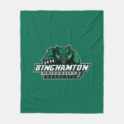 Binghamton University Bearcats Logo Fleece Blanket | Zazzle