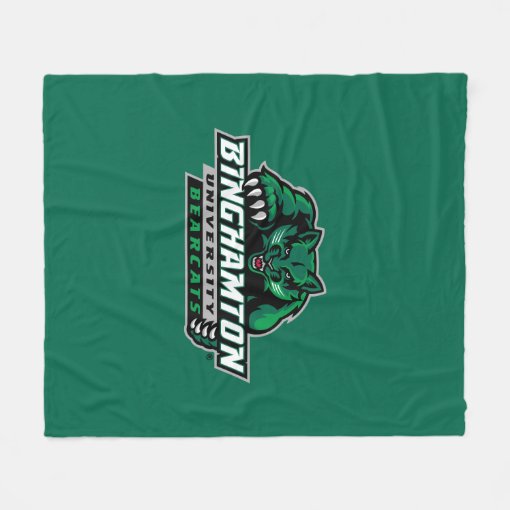 Binghamton University Bearcats Logo Fleece Blanket | Zazzle