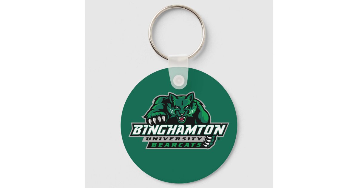 Binghamton University Bearcats Logo Keychain | Zazzle