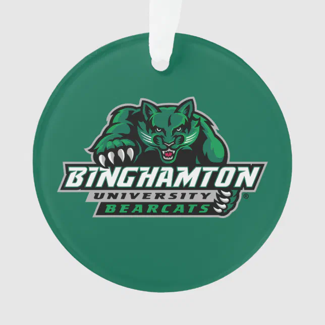 Binghamton University Bearcats Logo Ornament | Zazzle