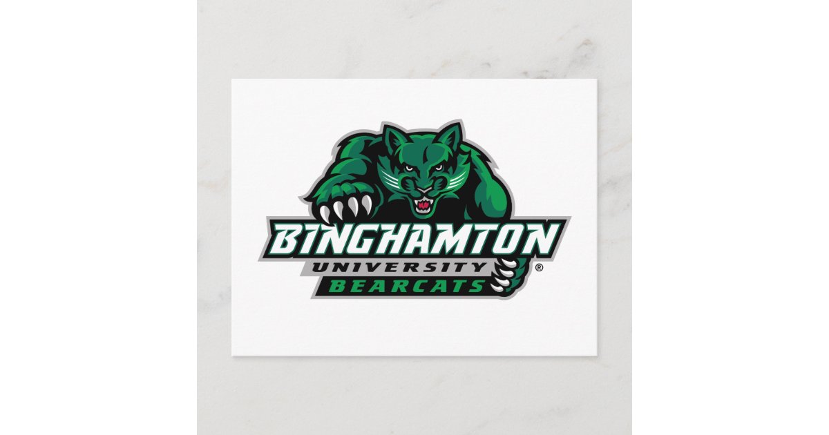 Binghamton University Bearcats Logo Postcard | Zazzle
