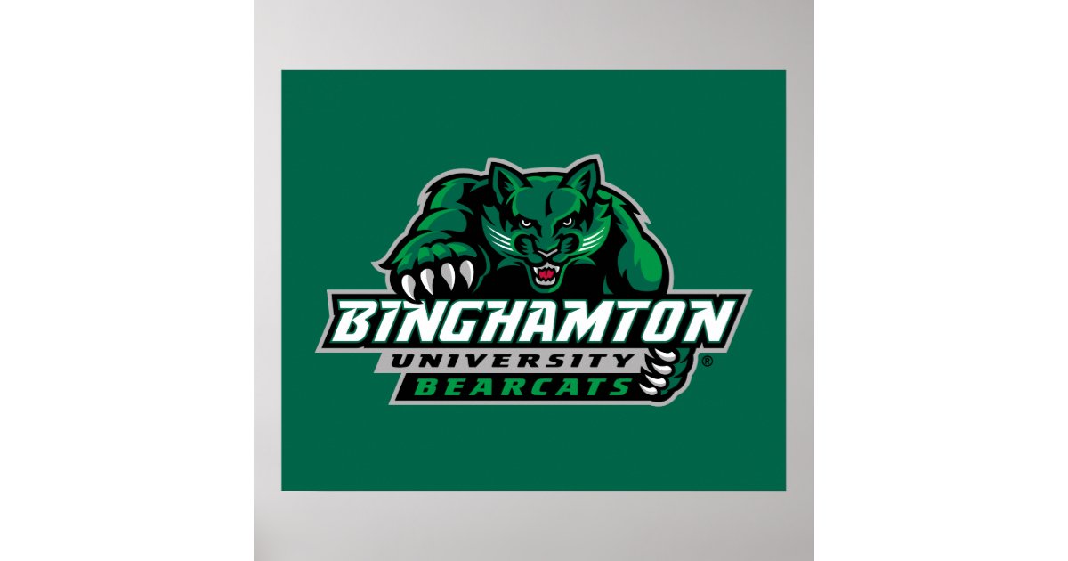 Binghamton University Bearcats Logo Poster | Zazzle