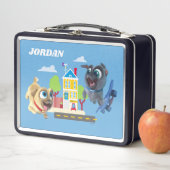 Bingo and Rolly | Pugs to the Rescue Metal Lunch Box | Zazzle
