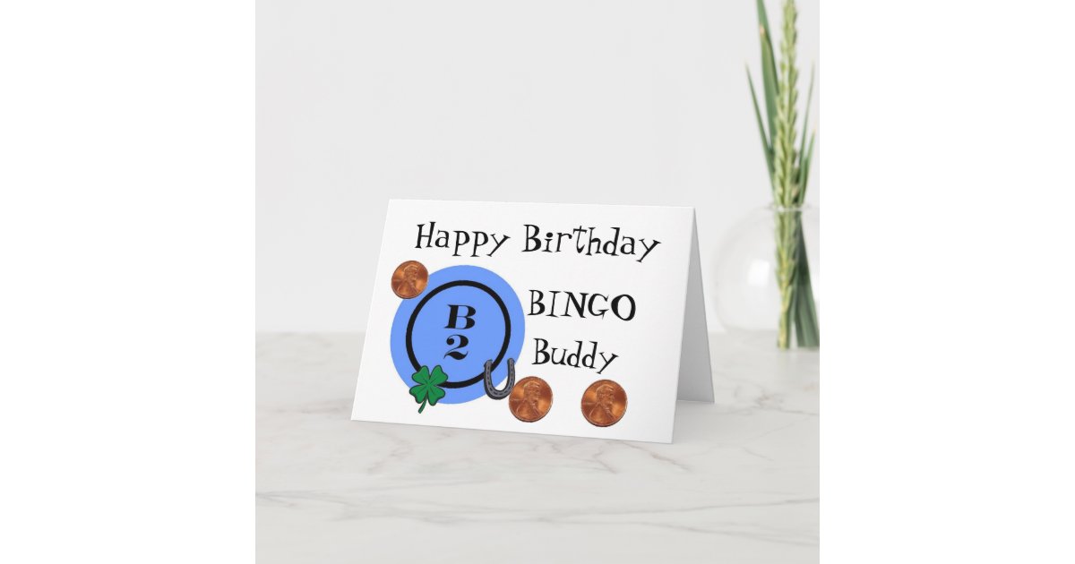 BINGO B2 CARD | Zazzle