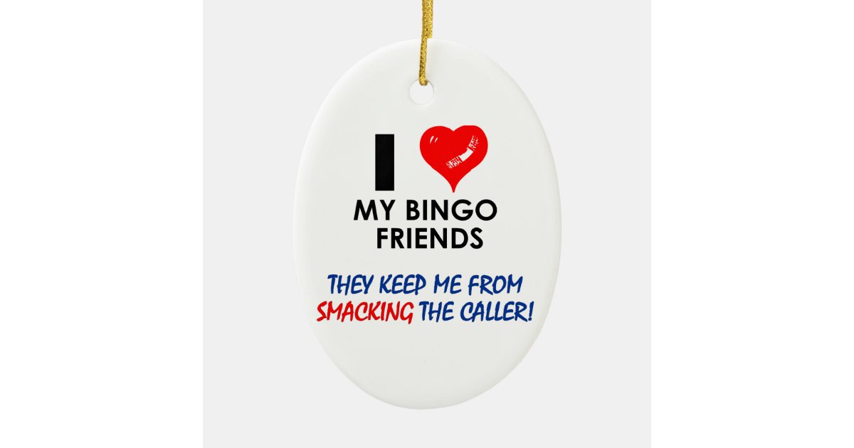 BINGO! Bingo designs for the fabulous player! Ceramic Ornament | Zazzle