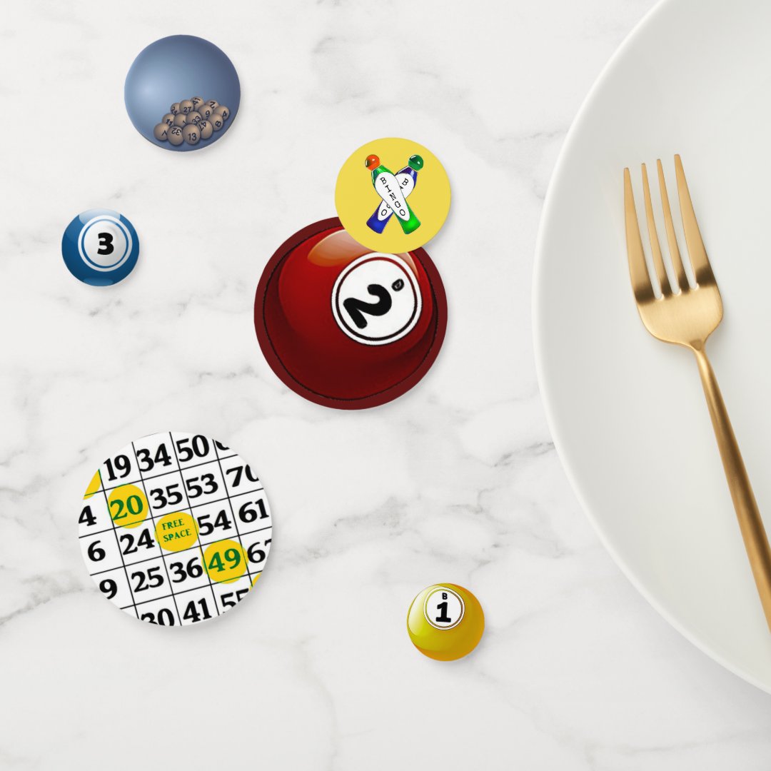 BINGO Birthday Party Confetti | Zazzle