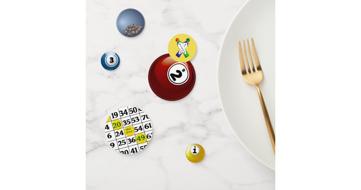 BINGO Birthday Party Confetti | Zazzle