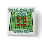 Bingo Button Small Picture Frame Winner! | Zazzle