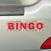 Bingo Card Bumper Sticker | Zazzle