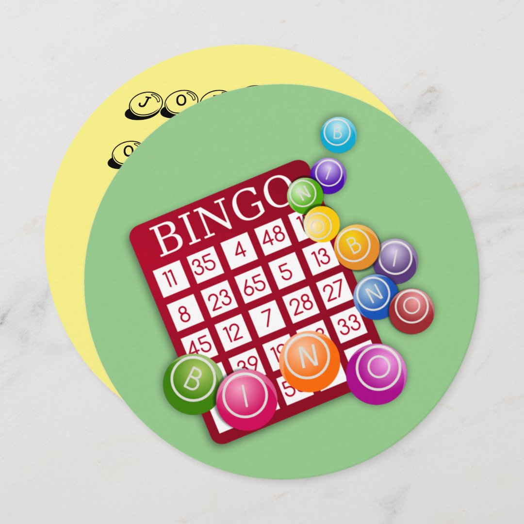 BINGO Card with BINGO Balls | Zazzle