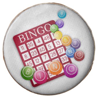 BINGO Card with BINGO Balls Chocolate Covered Oreo | Zazzle