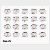 Bingo Cards Classic Round Sticker | Zazzle