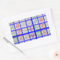Bingo Game Patterns Large Grid Rectangular Sticker | Zazzle