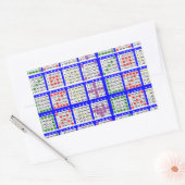 Bingo Game Patterns Large Grid Rectangular Sticker | Zazzle