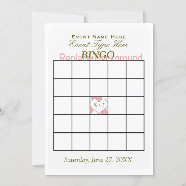 Bingo Game Template | Zazzle