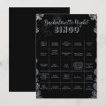 Bingo Gothic Black Floral Bachelorette Party Game | Zazzle