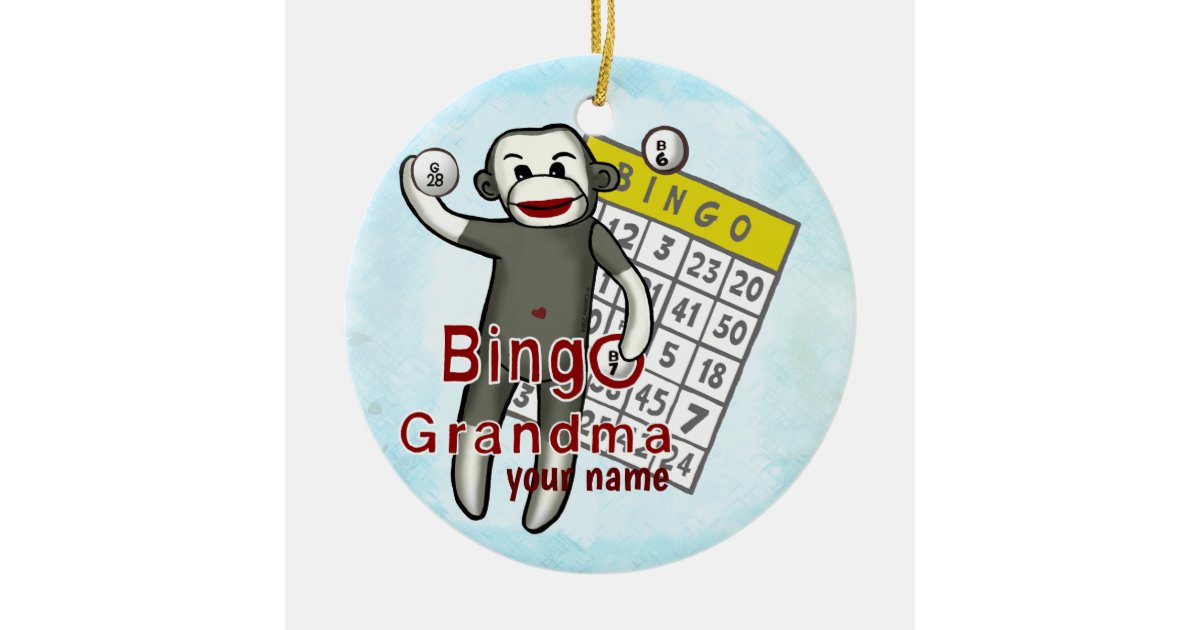 Bingo Grandma ornament | Zazzle