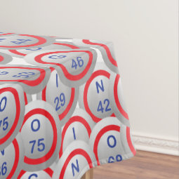 Bingo Hopper Balls in Random Tablecloth | Zazzle