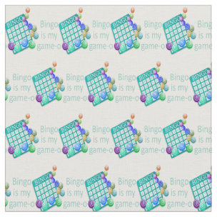 Bingo Fabric | Zazzle