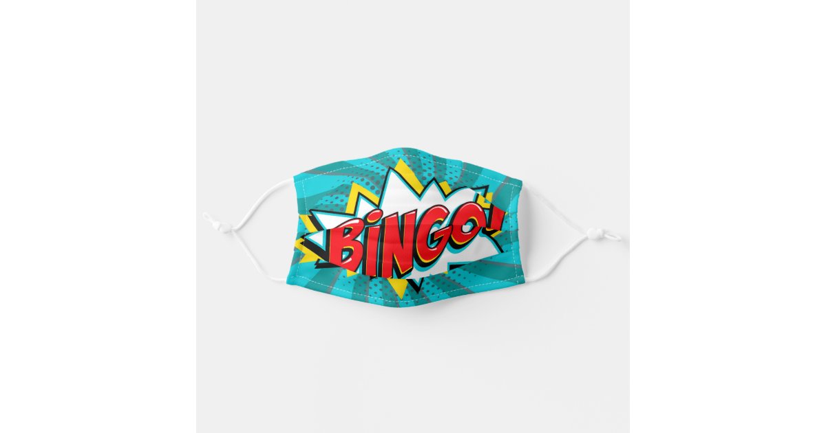 BINGO!!! Mask for those who love Bingo. Blue | Zazzle
