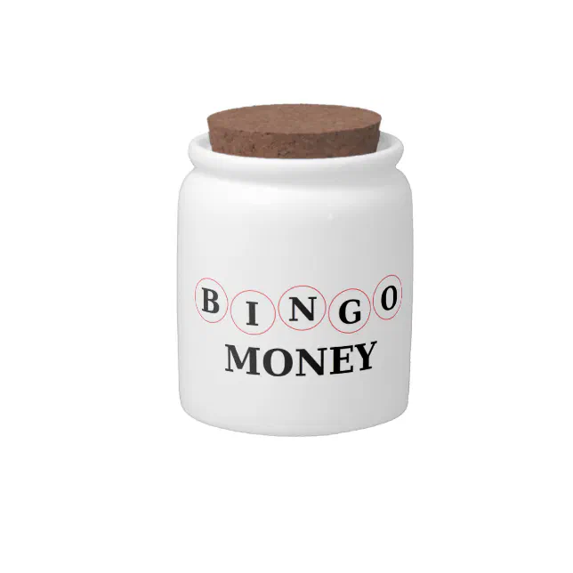 BINGO Money Jar | Zazzle