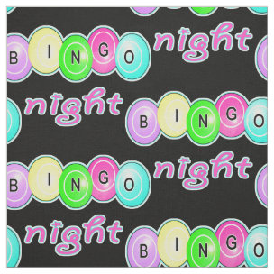 Bingo Fabric | Zazzle