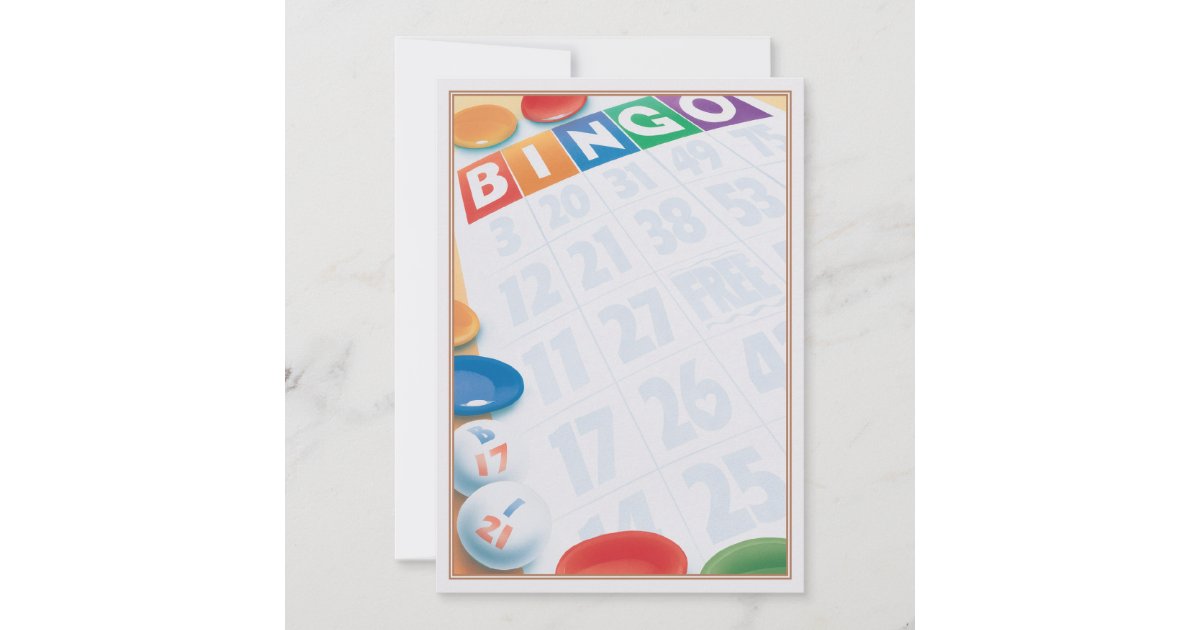 Bingo © note card | Zazzle