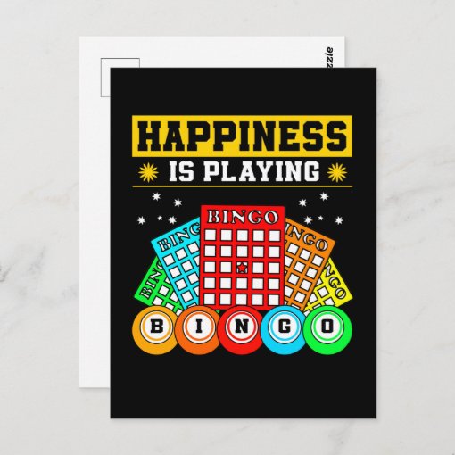 Bingo Player Bingo Gambling Postcard | Zazzle