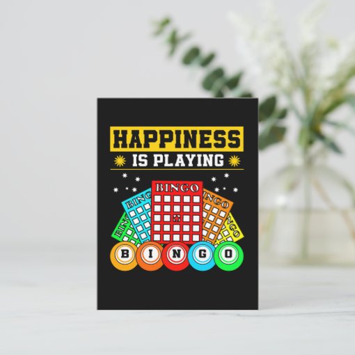 Bingo Player Bingo Gambling Postcard | Zazzle