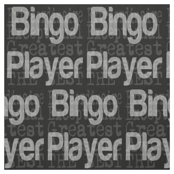 Bingo Fabric | Zazzle
