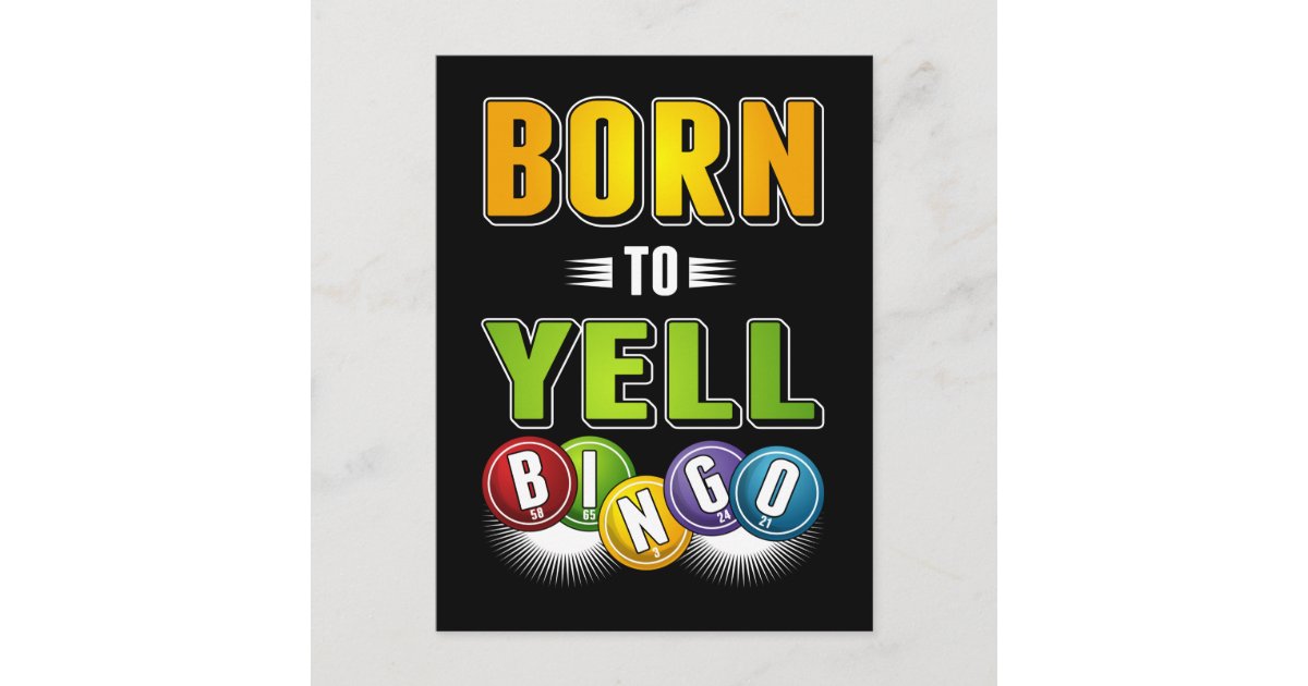 Bingo Player Humor Men Women Funny Bingo Postcard | Zazzle