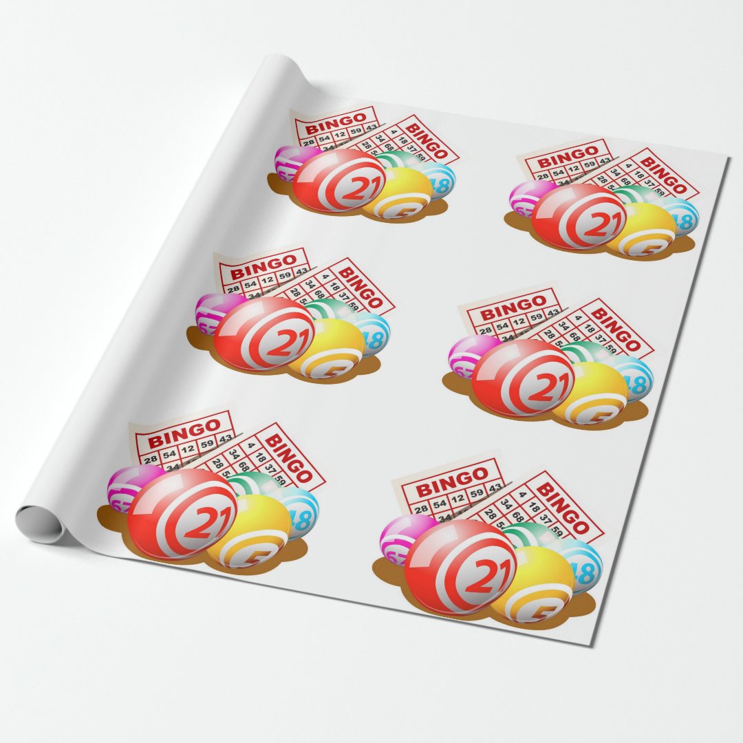 Bingo player's wrapping paper | Zazzle