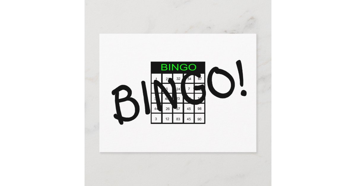 Bingo Postcard | Zazzle