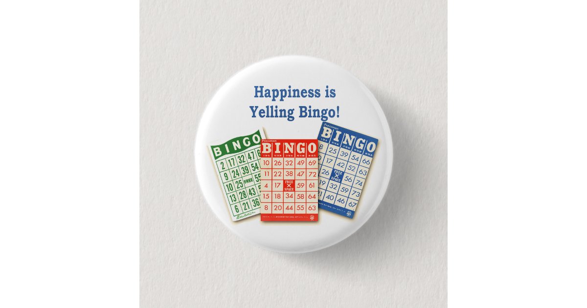 Bingo round button | Zazzle