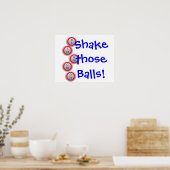 Bingo! Shake those Balls! Poster | Zazzle