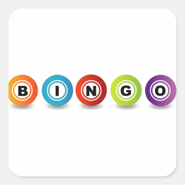 Bingo Square Sticker | Zazzle