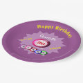 Bingo Themed Birthday Party Personalized Paper Plates | Zazzle