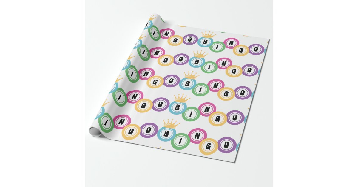 Bingo Wrapping Paper | Zazzle