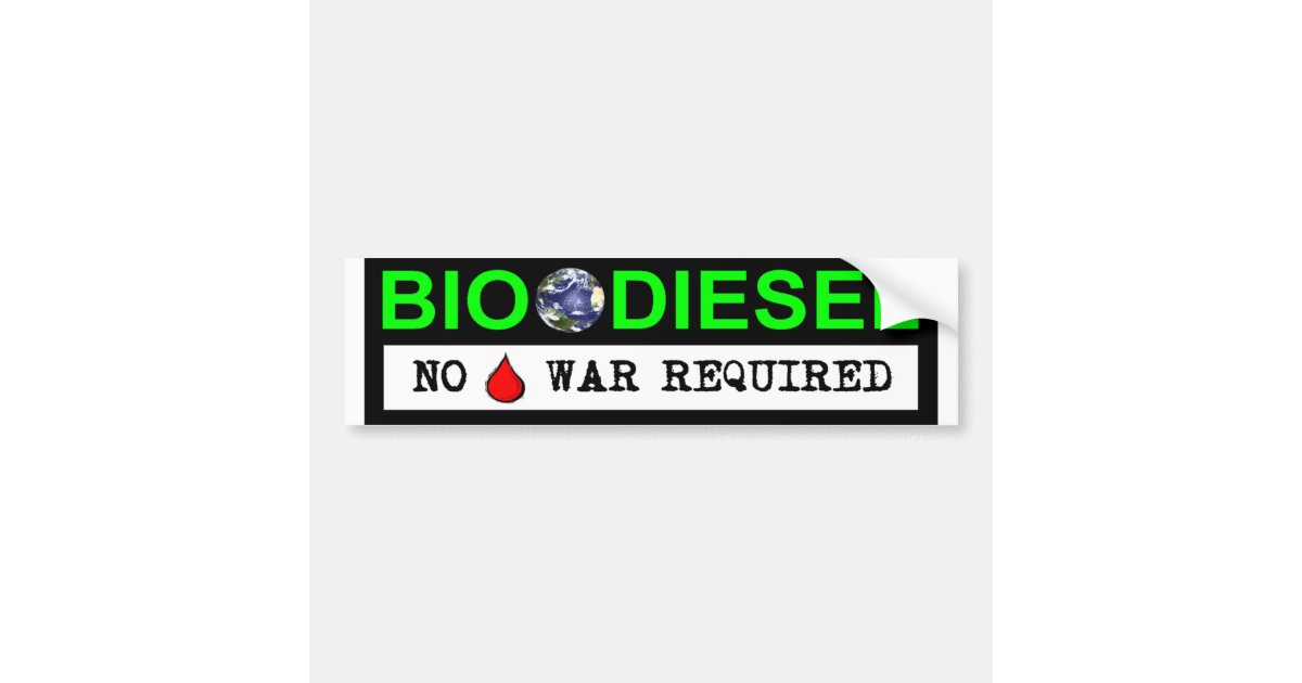 Bio Diesel Bumper Sticker | Zazzle