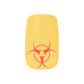 Bio-hazard Fingernails Cool Warning Sign Minx Nail Art | Zazzle
