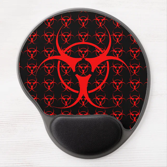 Bio-hazard Mousepad Biohazard Warning Mouse Pad | Zazzle